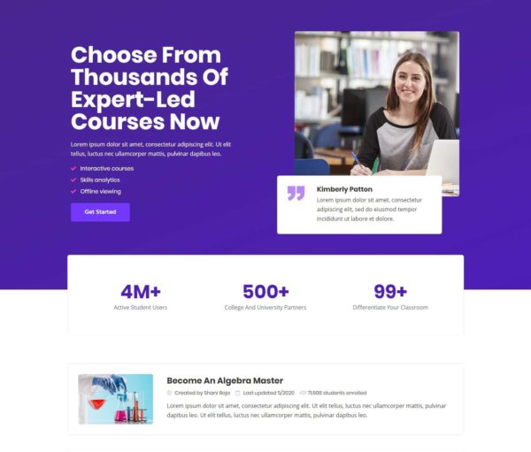 Courso – Online University & Courses Studying Kit